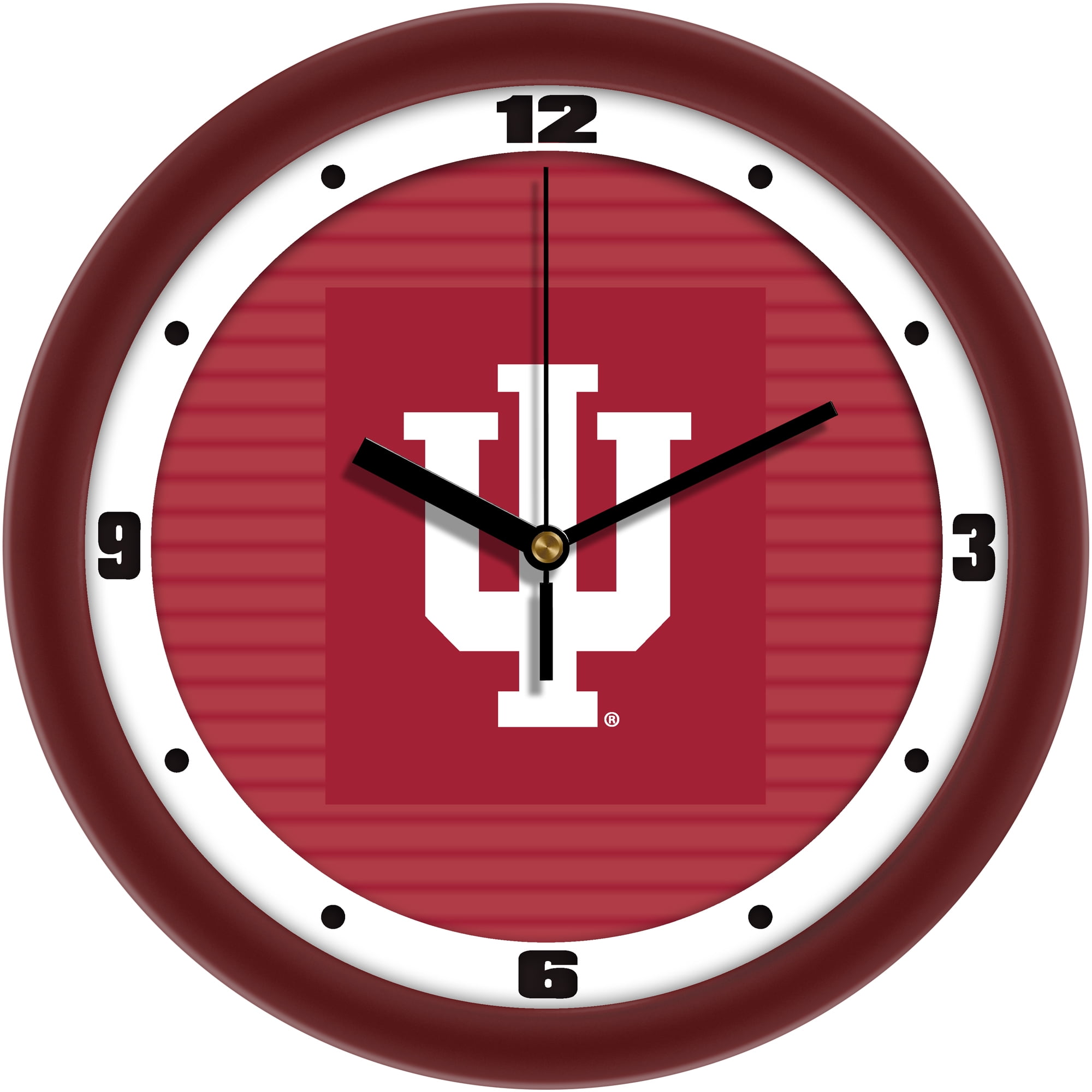 Indiana Hoosiers 11.5'' Suntime Premium Glass Face Dimension Wall Clock ...