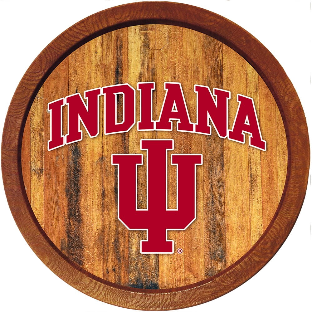 Indiana Hoosiers 21'' x 21'' Color Logo Faux Barrel Top Sign - Walmart.com