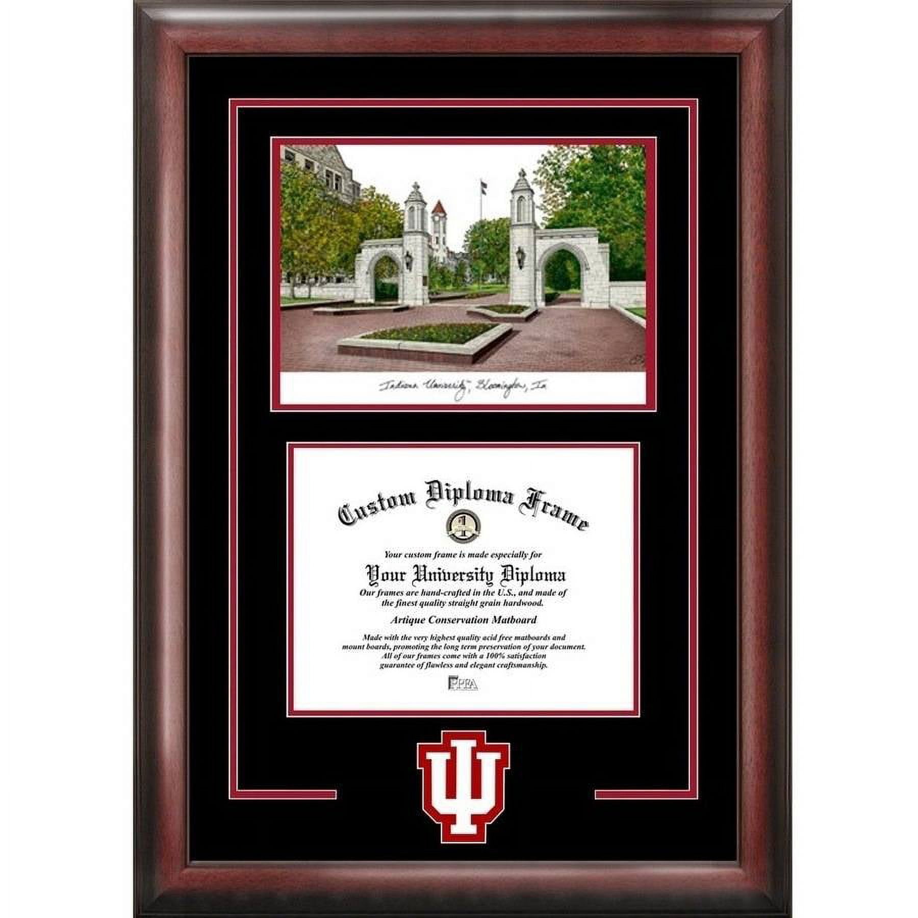 Indiana Hoosiers 8.5" x 11" Spirit Graduate Frame with Campus Image ...