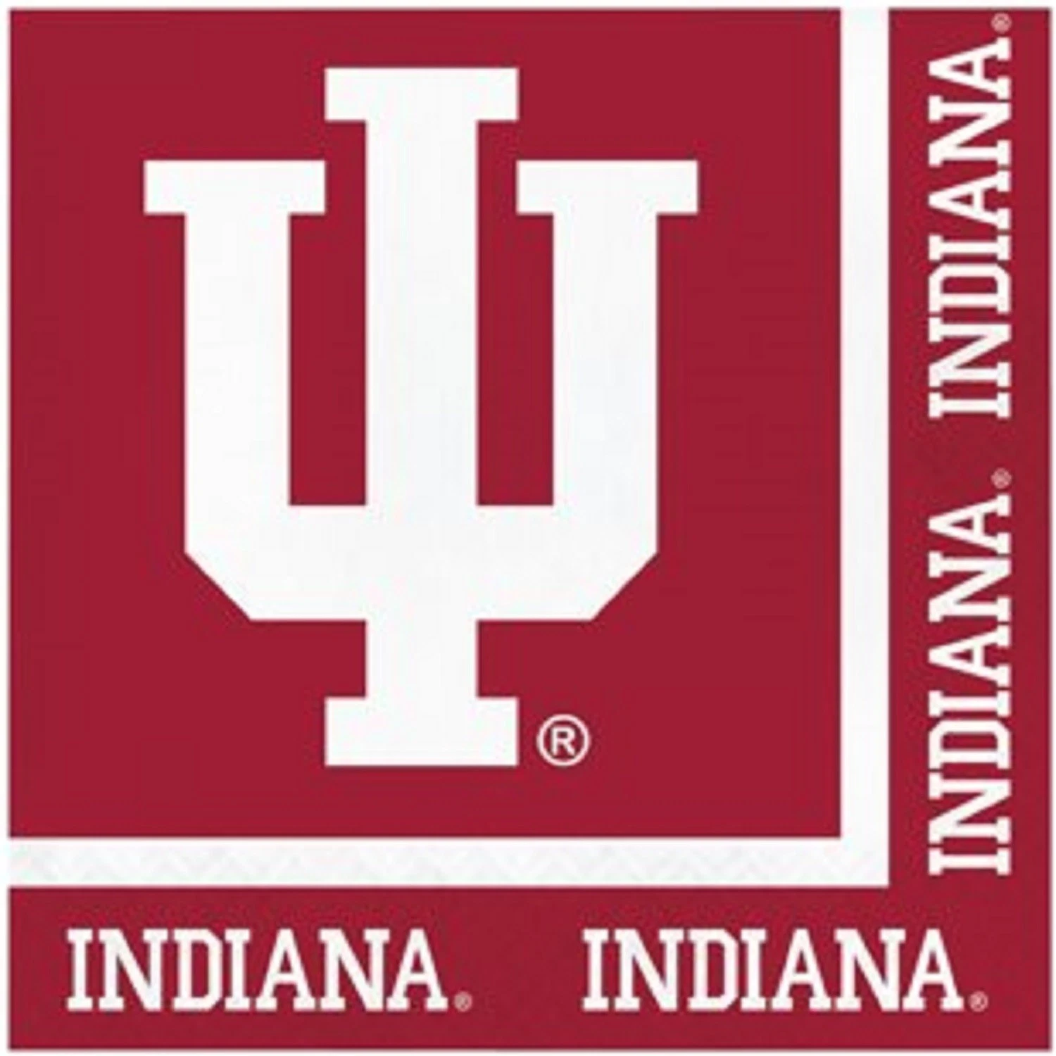 Indiana Hoosiers Ncaa University College Sports Party Paper Luncheon Napkins - Walmart.com
