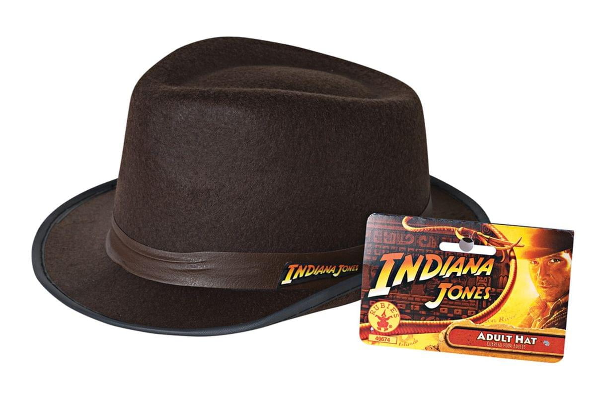 Indiana Jones Adult Costume Accessory Brown Fedora Hat - Walmart.com