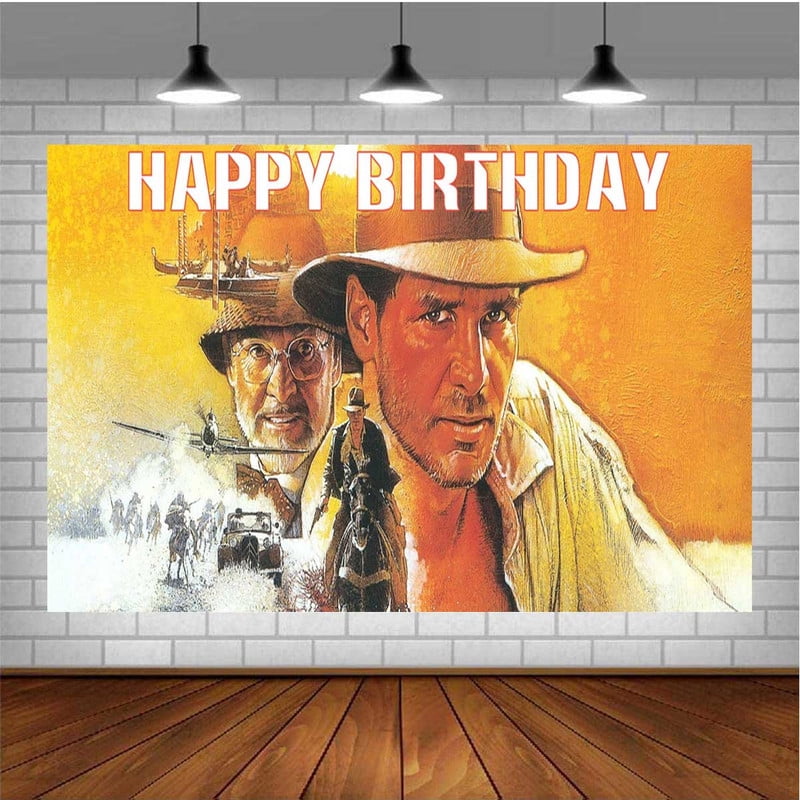 Indiana Jones Banner Poster Wall Decor Birthday Backdrop Background ...