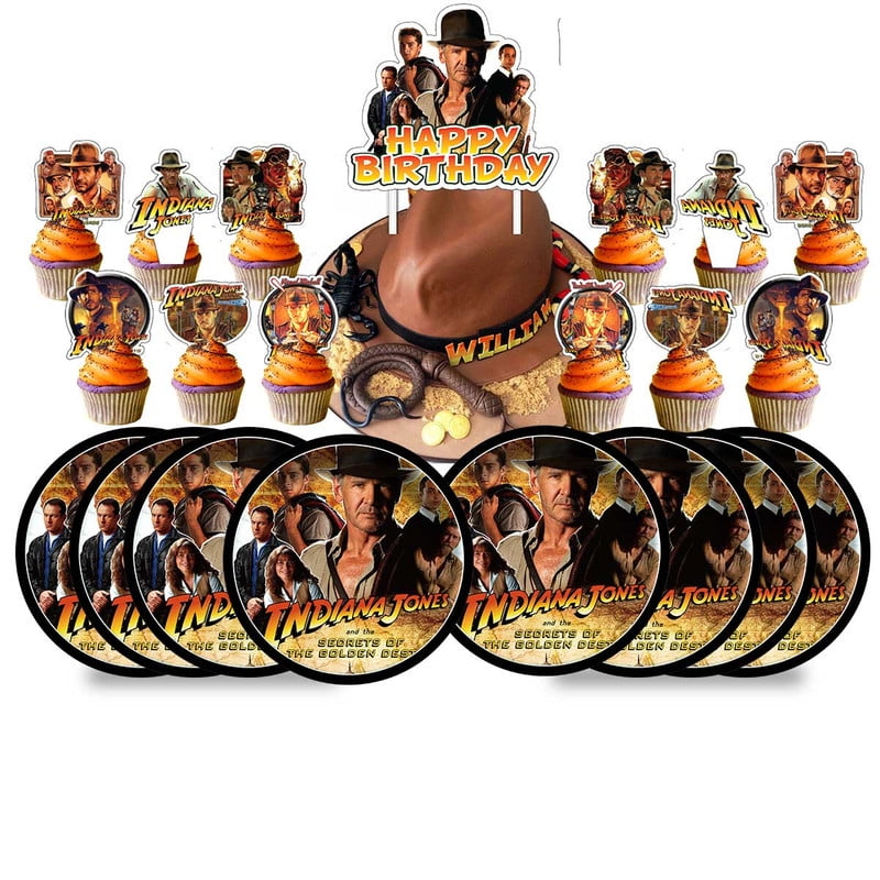 Indiana Jones Birthday Cups Party Supplies Plates Decorations Cake ...