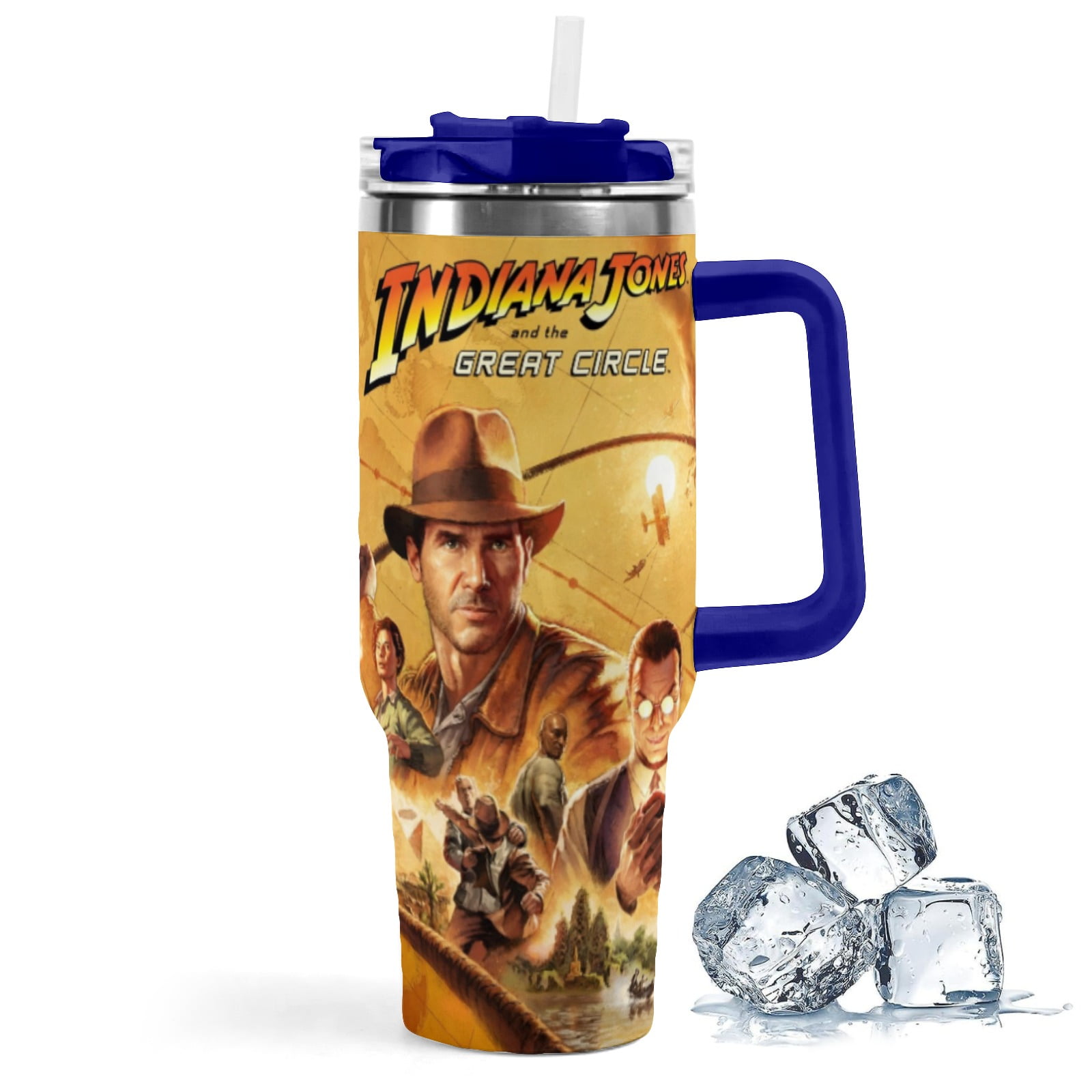 Indiana Jones Large cup has an iconic print, is durable with insulation ...