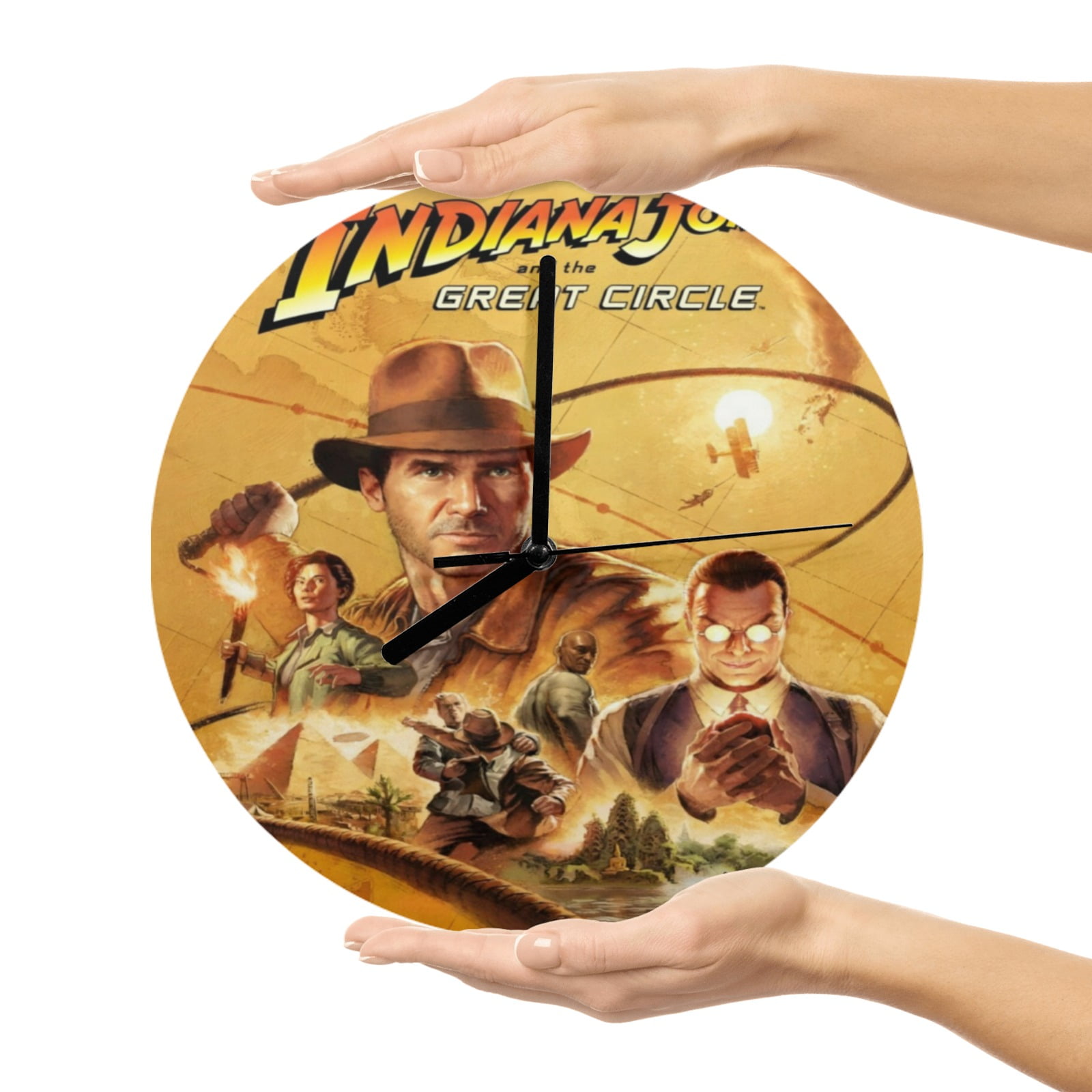 Indiana Jones MDF Wall Clock（11.6"） - Walmart.com
