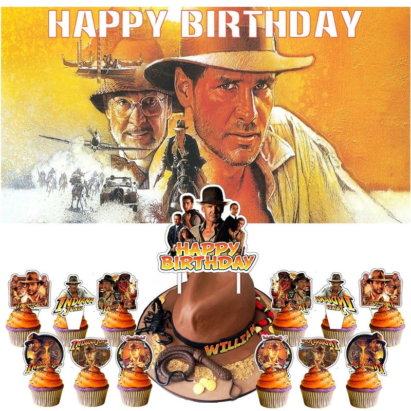Indiana Jones Party Supplies Latex Balloons Decor Banner Backdrop Kit ...
