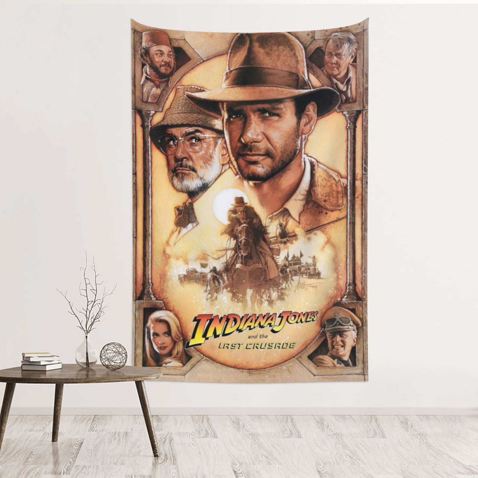 Indiana Jones Tapestry Banner Decorations Anime Movie Wall Hanging ...