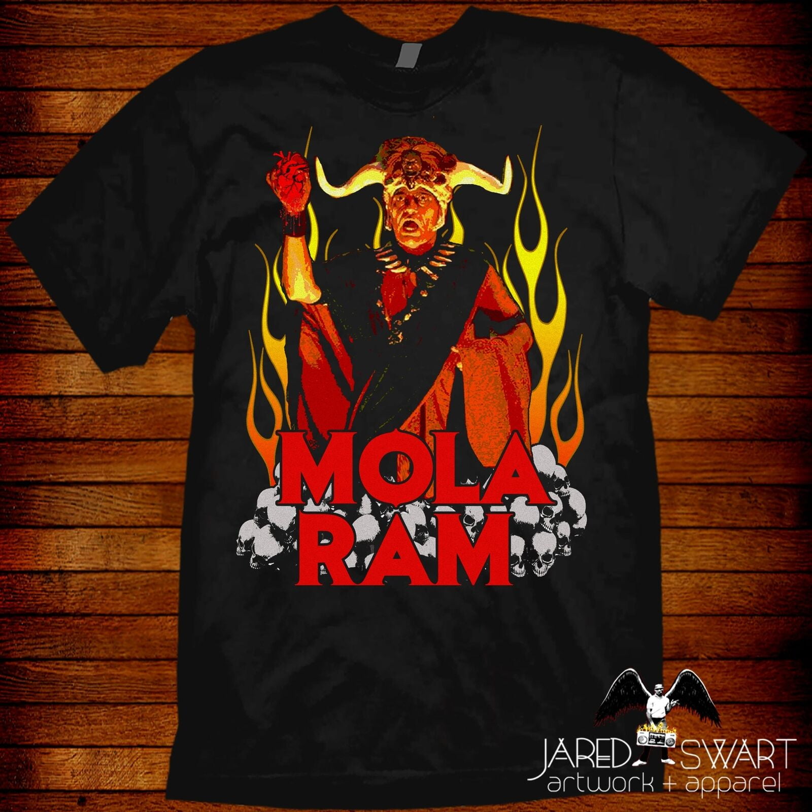 Indiana Jones Temple of Doom T-shirt Mola Ram 80s movie 1984 not dial ...