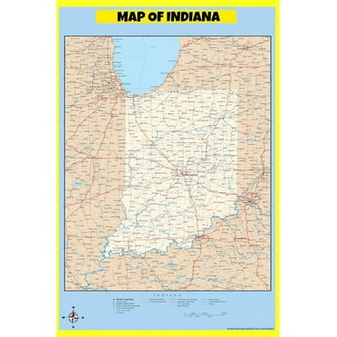 36x60 Map of Middle East - Laminated Wall Map Poster Print Perfect for Classrooms and Homes ...