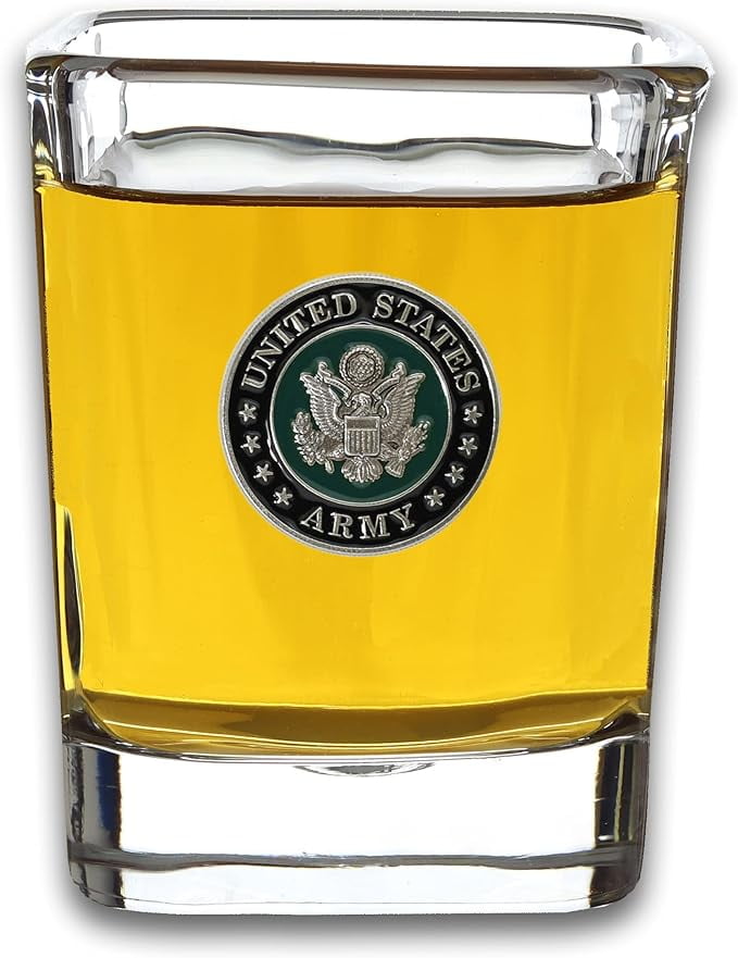 Indiana Metal Craft US ARMY Seal Square Shot Glass with Die Struck ...