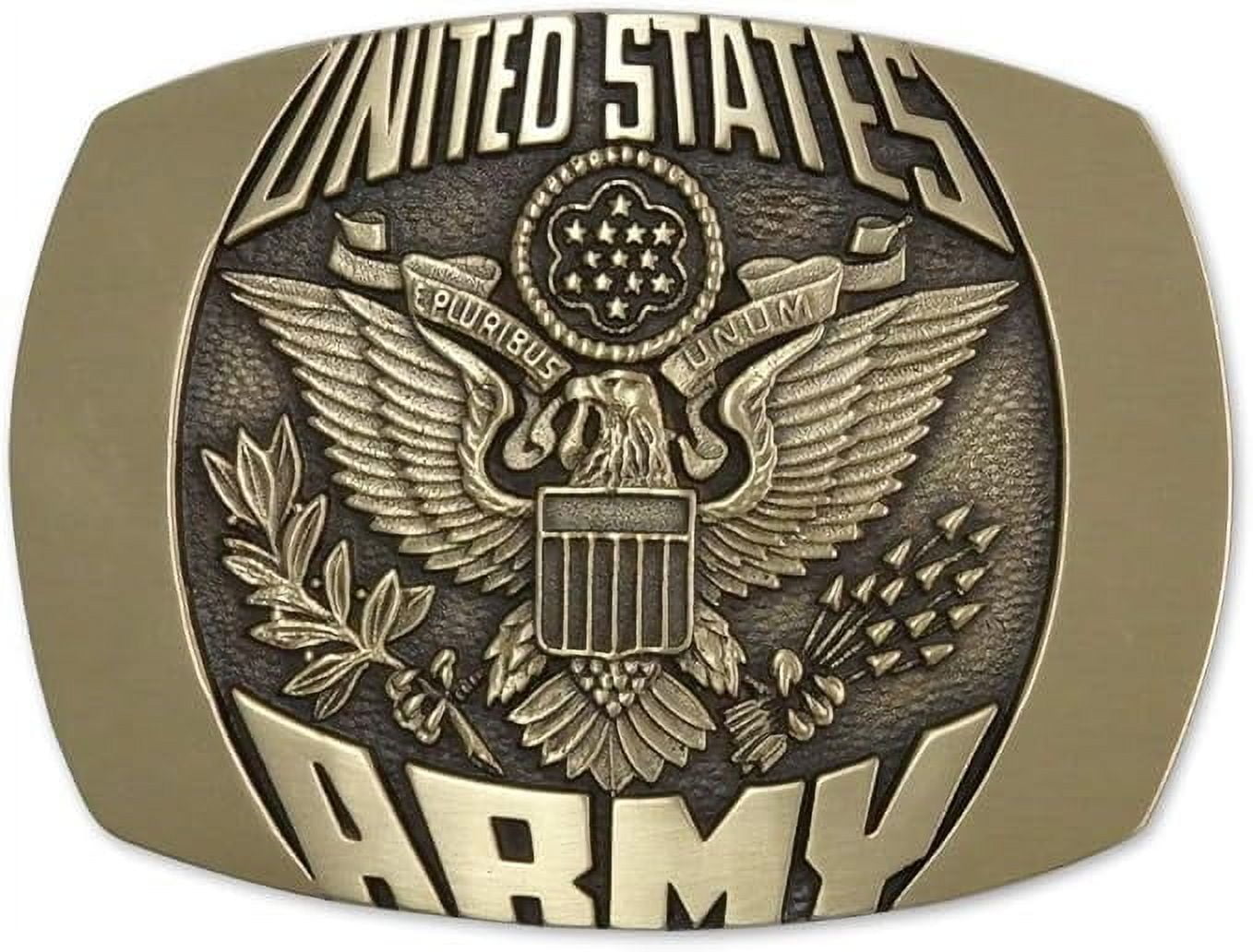 Indiana Metal Craft US ARMY VINTAGE Design Solid Bronze Belt Buckle ...