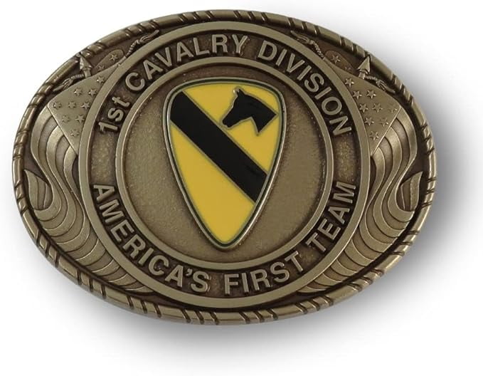 Indiana Metal Craft US Army 1st Cavalry Division Double USA Flag Solid ...