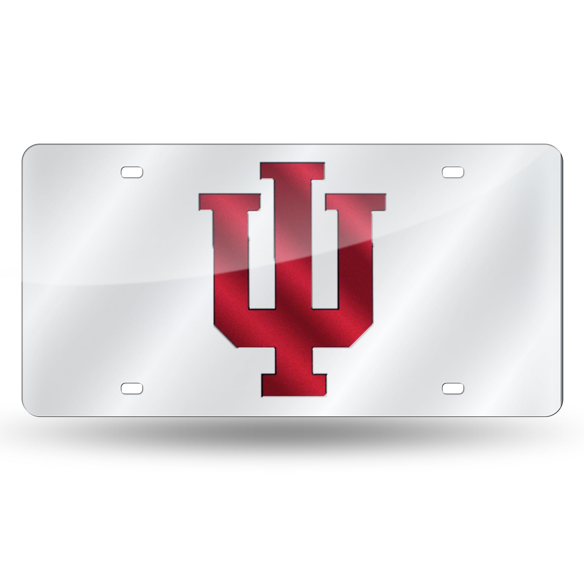 Indiana NCAA Hoosiers Acrylic License Plate Laser Tag - Walmart.com