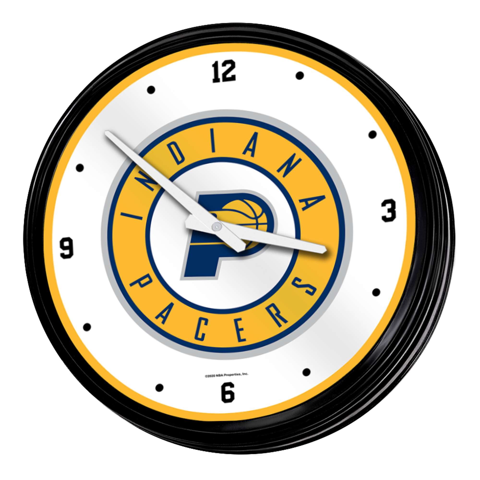 Indiana Pacers 18.75" Retro Lighted Wall Clock - Walmart.com