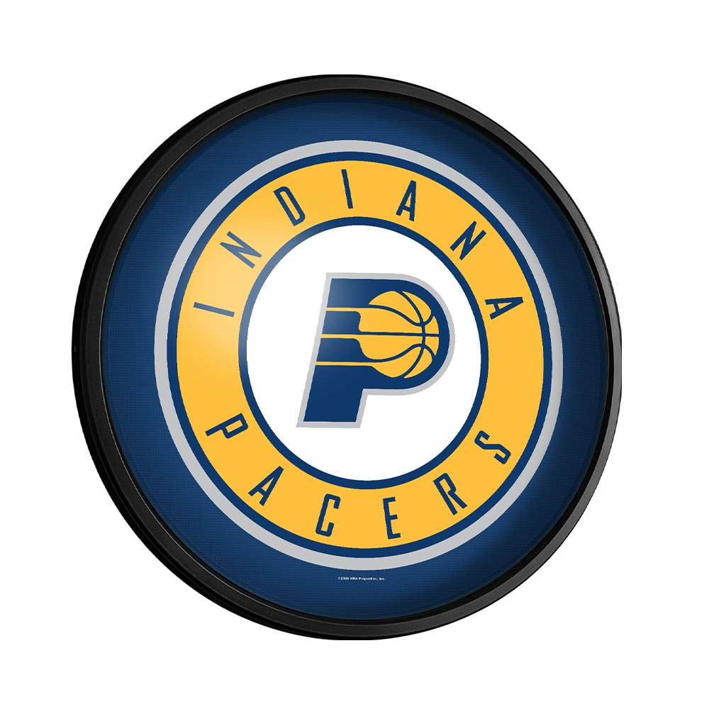 Indiana Pacers: Round Slimline Lighted Wall Sign - Walmart.com