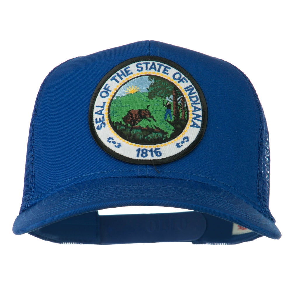 Indiana State Patched Mesh Cap - Royal OSFM - Walmart.com