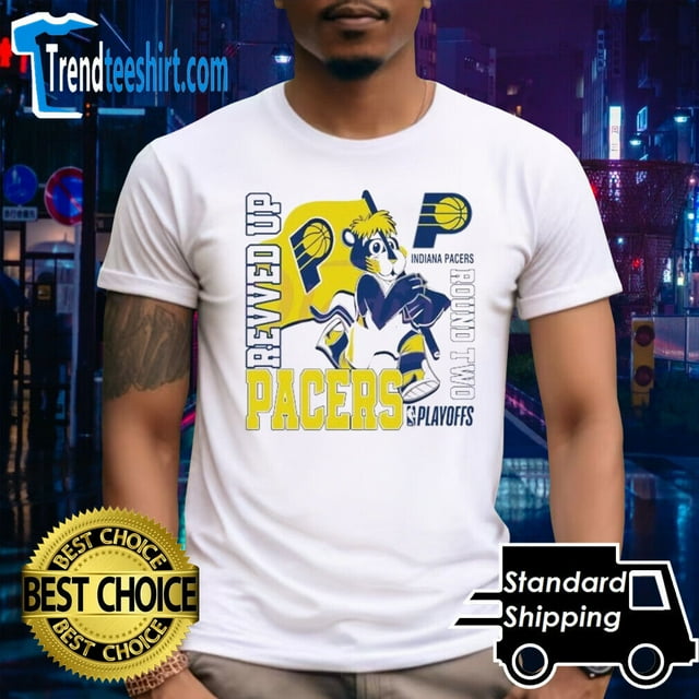Indiana Team Pacers 2024 Boomer Mascot Revved Up Playoffs Round Two T ...