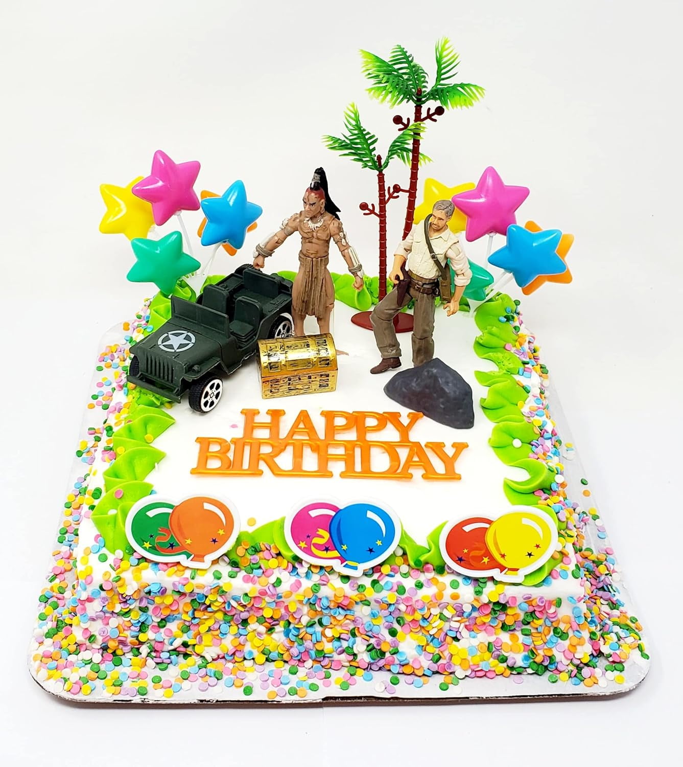 Indiana Themed Birthday Cake Topper (Unique Design) - Walmart.com