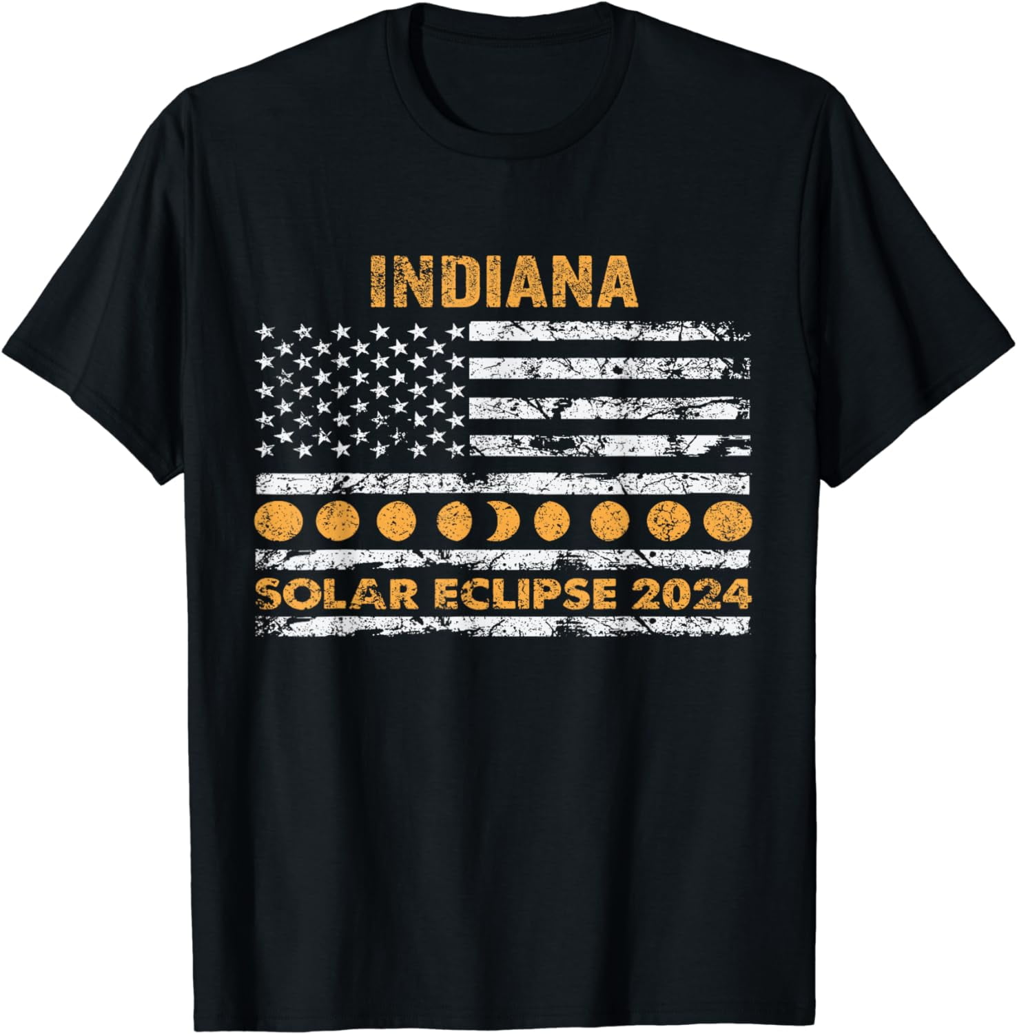 Indiana Total Solar Eclipse April 8 2024 Path The Eclipse T-Shirt ...