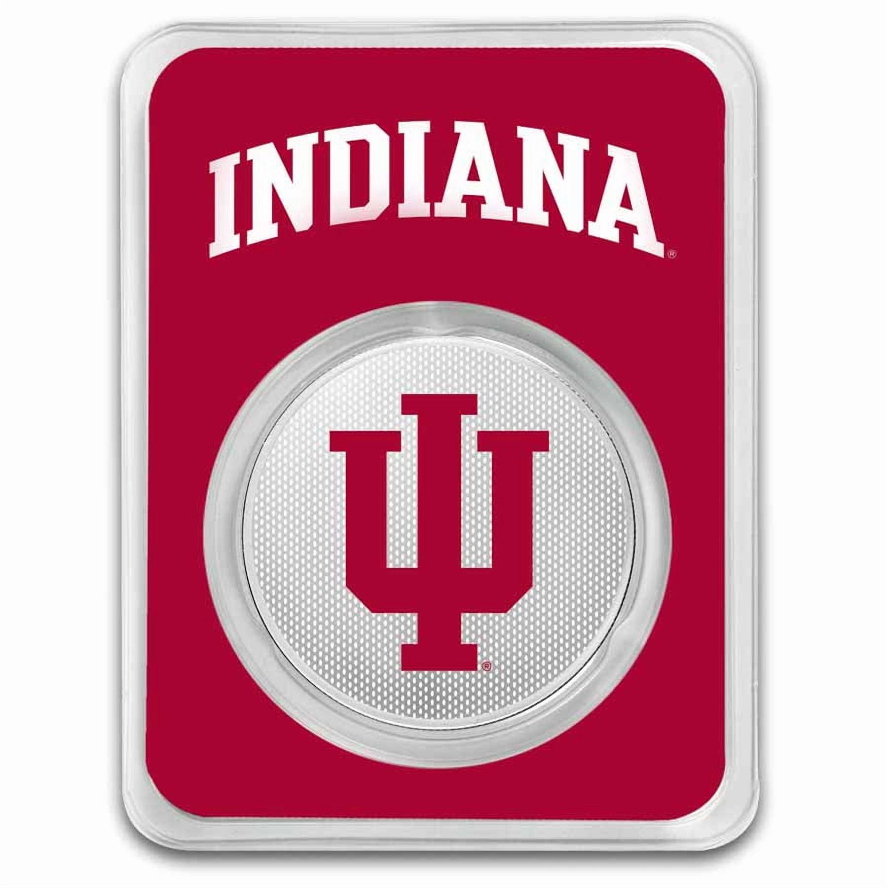 Indiana University 1 oz Silver Colorized Round (in TEP) - Walmart.com