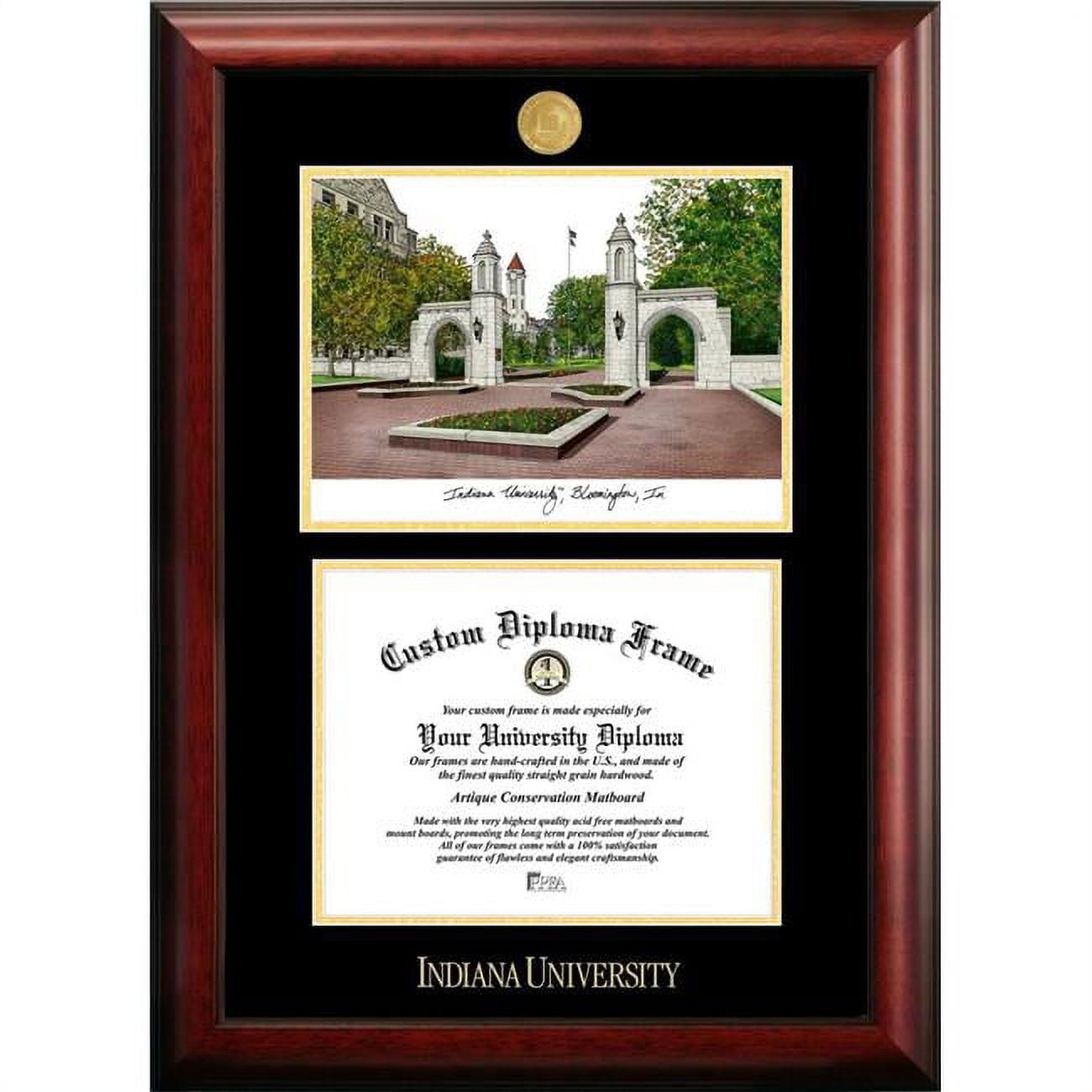 Indiana University, Bloomington 8.5" x 11" Gold Embossed Diploma Frame ...