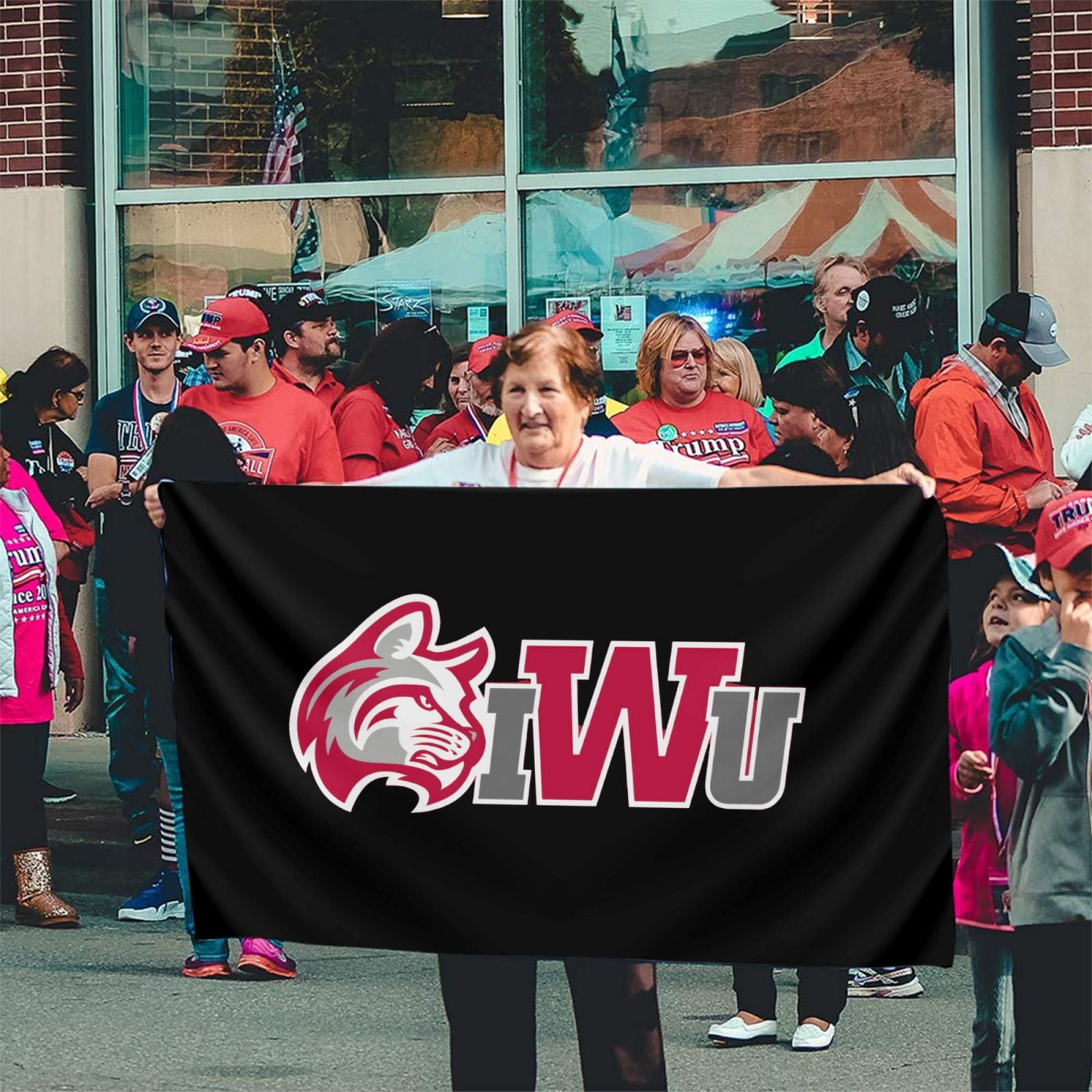 Indiana Wesleyan University Logo Banner Breeze Flag Outdoor Flags Home ...
