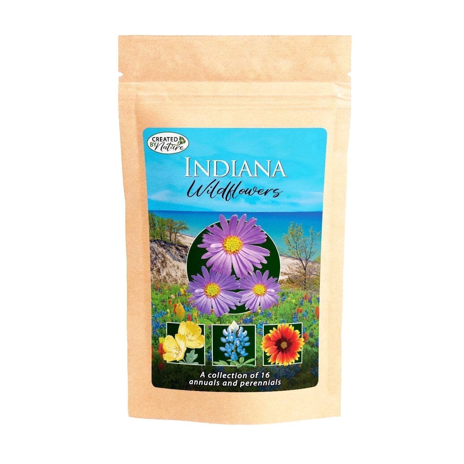 Created By Nature Indiana Wildflower Seed Mix, 16 Flower Varieties ...
