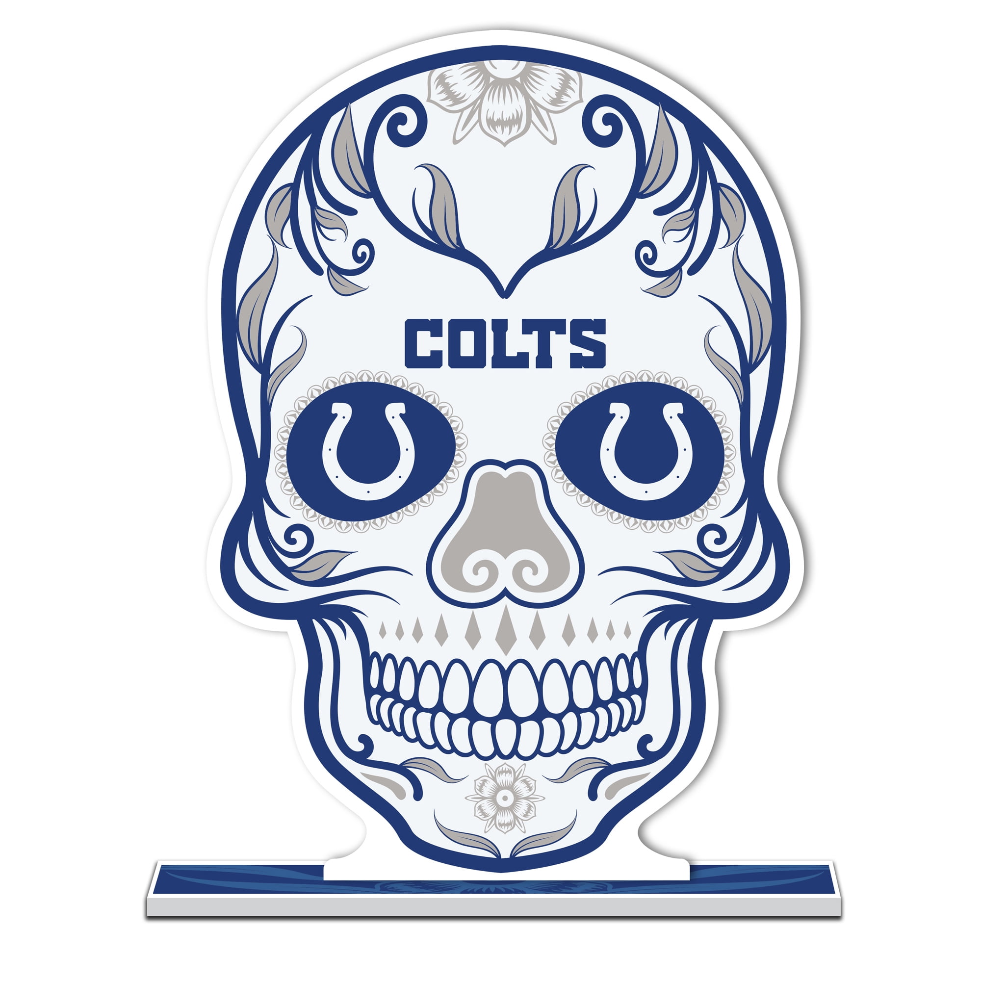 Indianapolis Colts 10" Sugar Skull Standee - Walmart.com