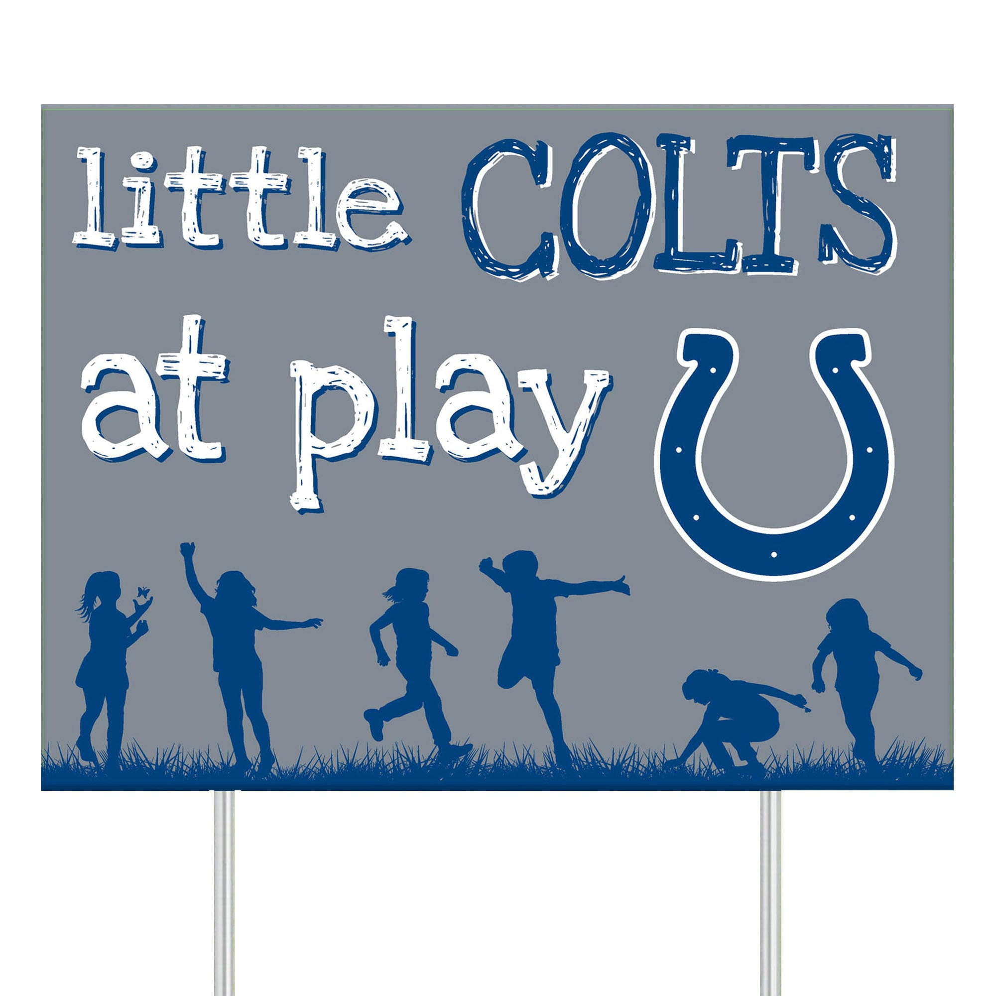 Indianapolis Colts 24" x 18" Little Fans At Play Yard Sign - Walmart.com