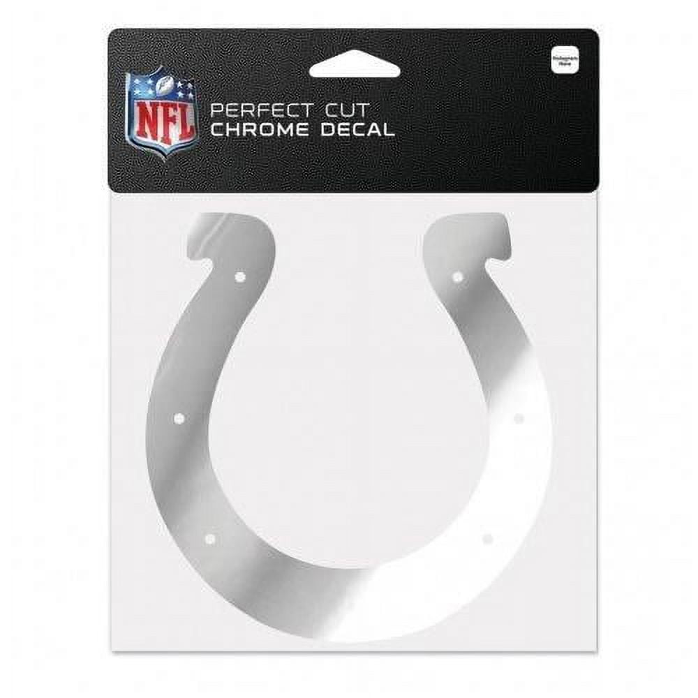 Indianapolis Colts Decal 6x6 Perfect Cut Chrome - Walmart.com