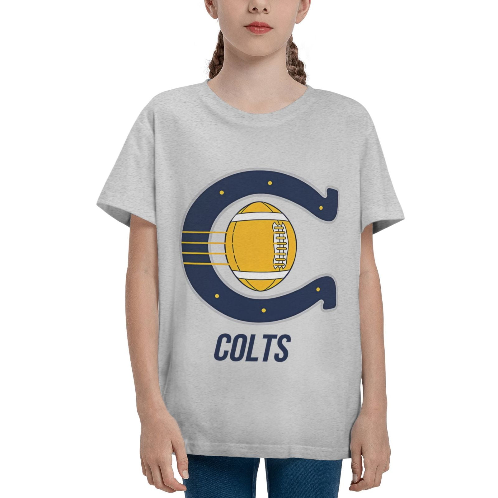 Indianapolis_Colts Kids Short Sleeve Fans Youth Cotton Comfortable and ...