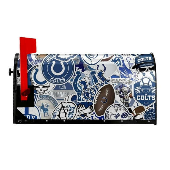 Indianapolis Football Team Magnetic Cute Mailbox Cover, Weatherproof ...