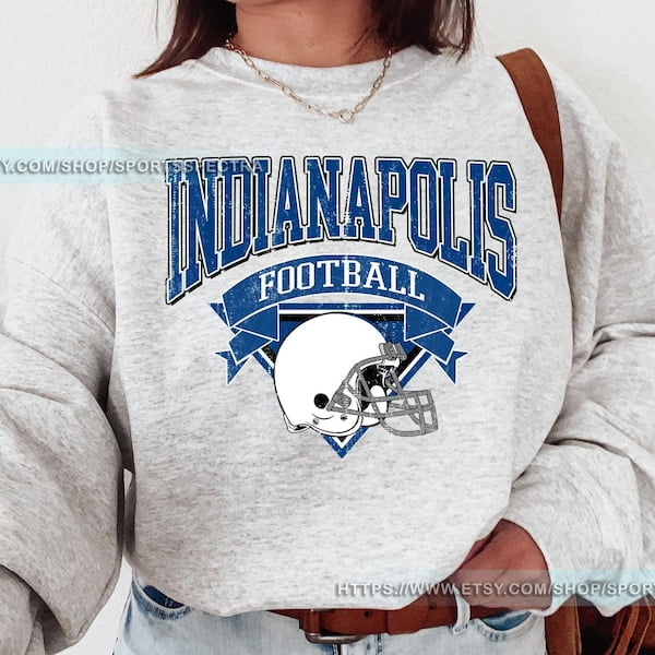 Indianapolis Football Vintage Swea ,Indianapolis Colt Football Shirt ...