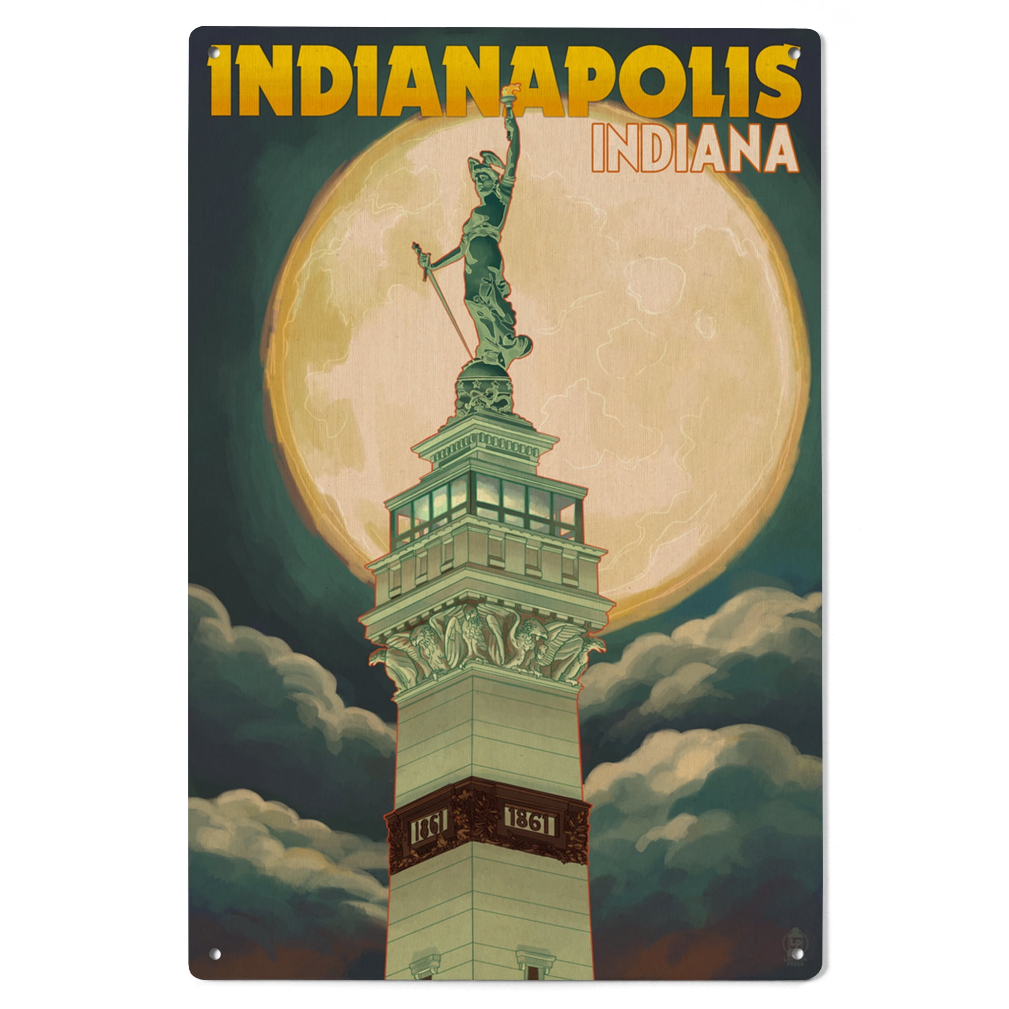 Indianapolis, Indiana, Soldiers' and Sailors' Monument and Moon Birch ...