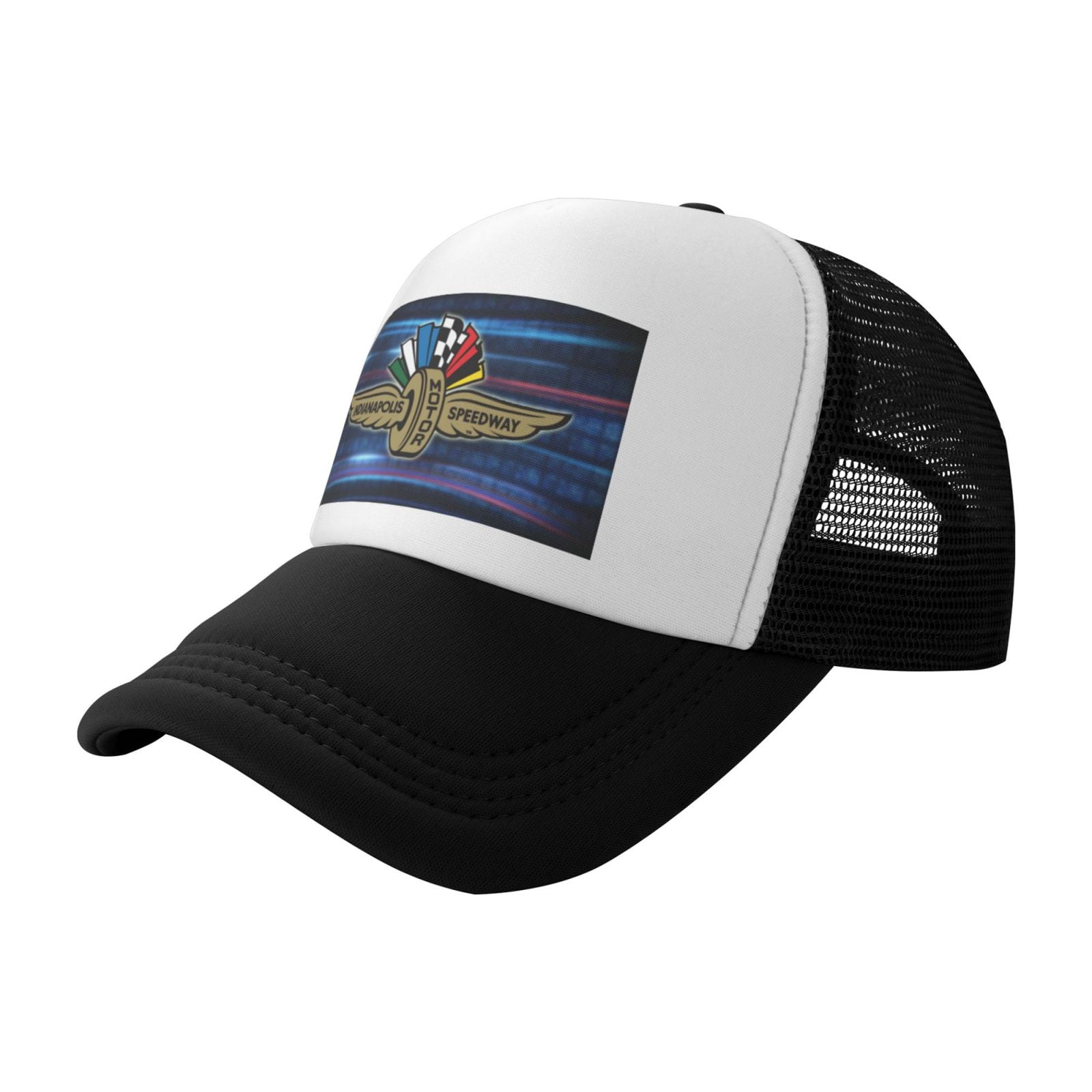 Indianapolis Motor Speedway Logos Trucker Hats，Adjustable Comfortable ...