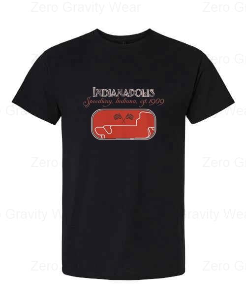 Indianapolis Race Track Map IndyCar Fans Racing History Tribute TShirt ...