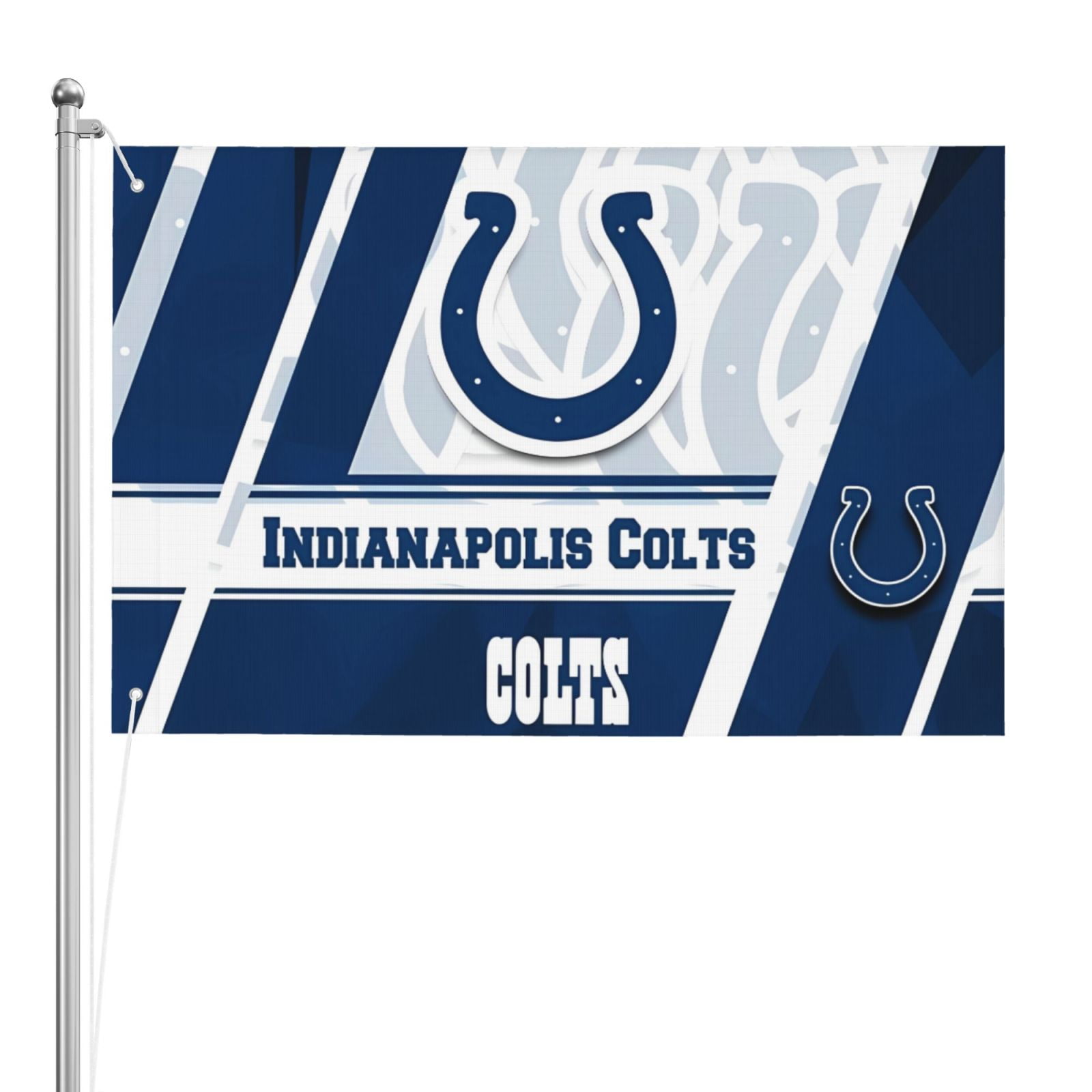Indianapolis Three Layer Personalized Double Sided Flag Football Fans ...