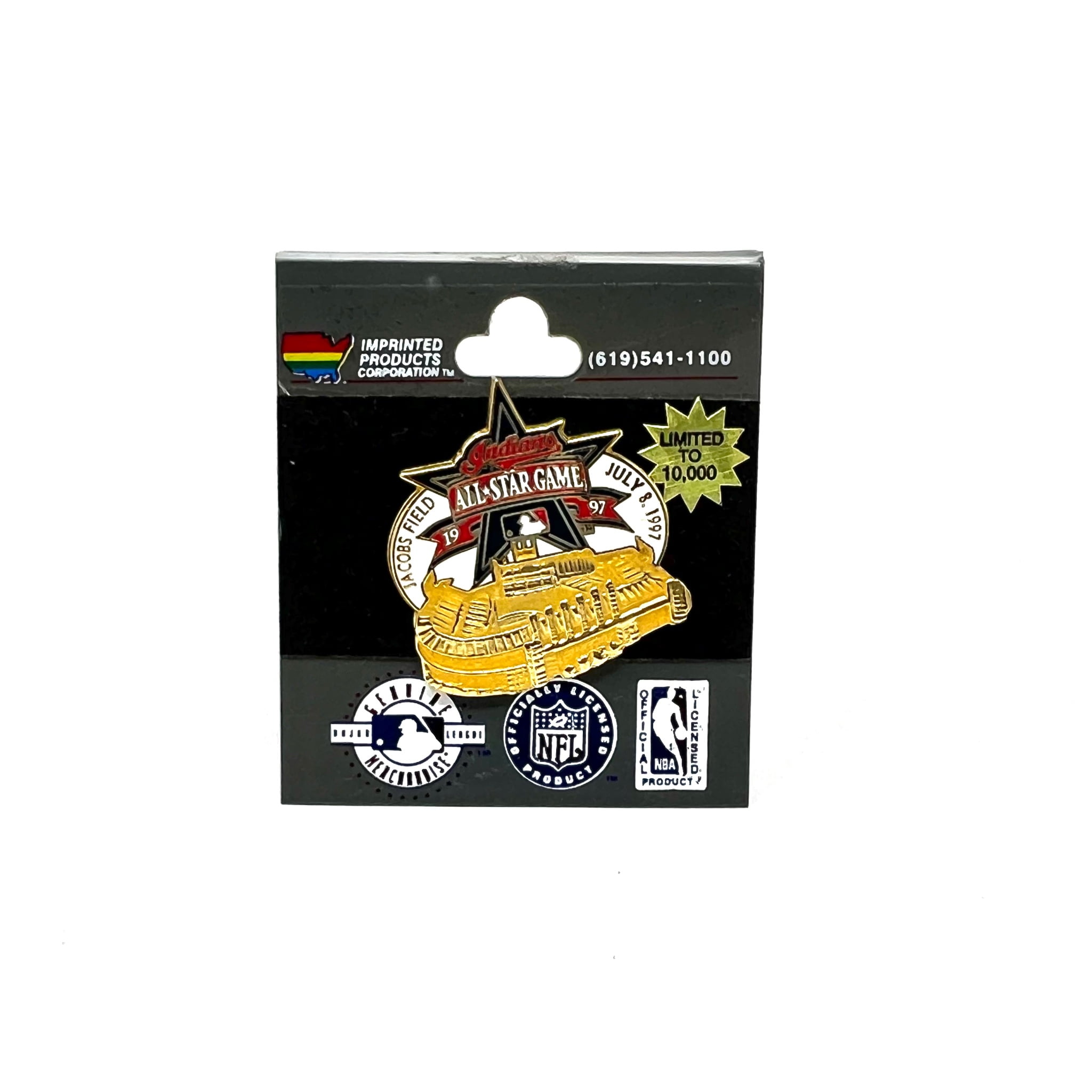 Indians All-Star Game Limited to 10,000 1997 Pin Jacobs Field - Walmart.com