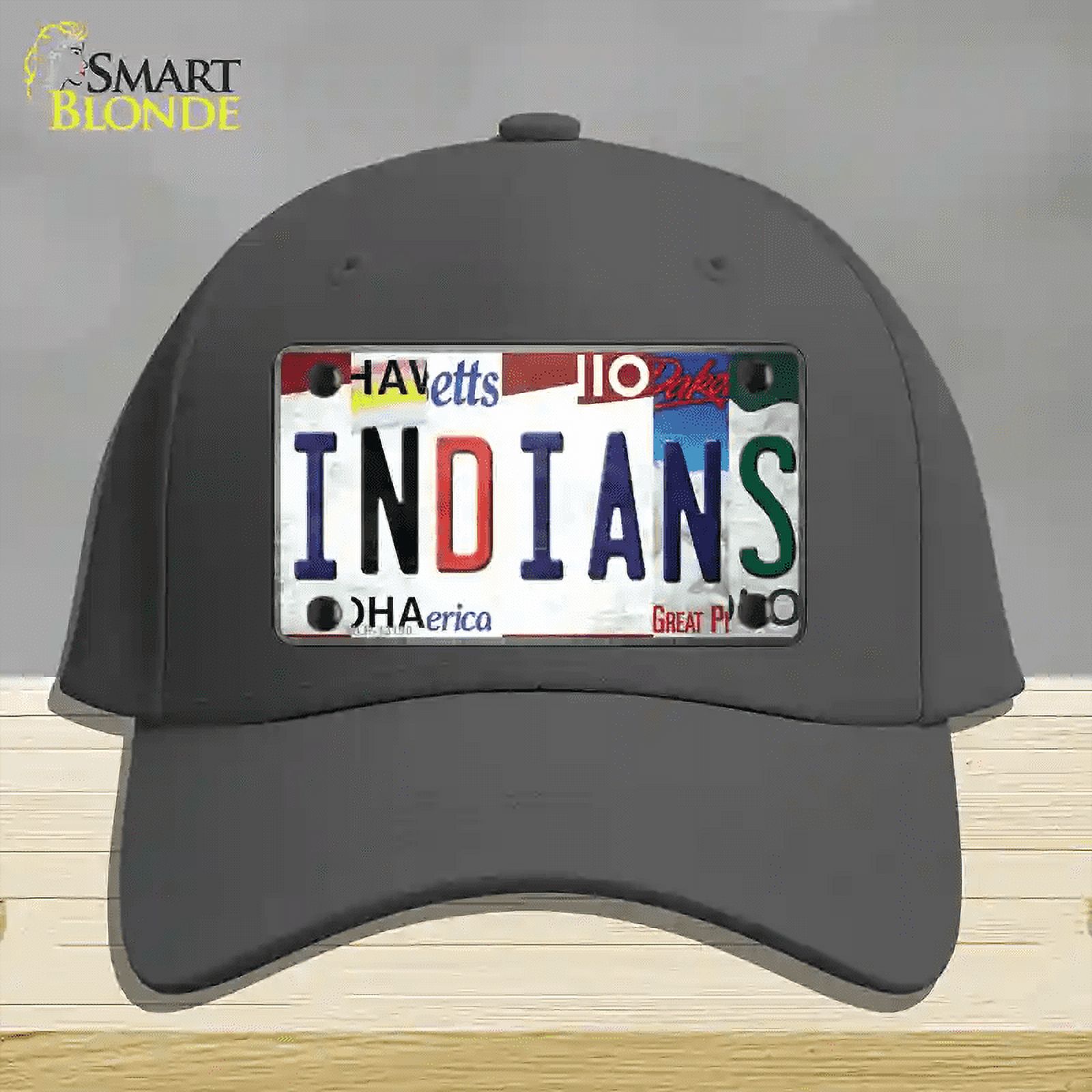Indians Strip Art Novelty License Plate Hat Tag Cotton Charcoal ...