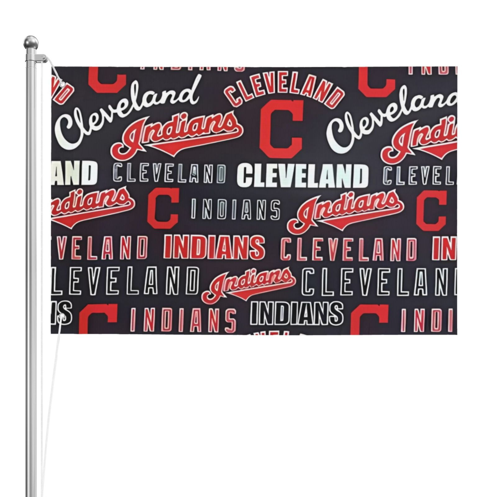 Indians Three Layer personalized Double Sided Flag Football Fans ...