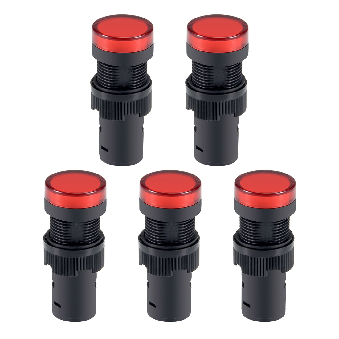 Indicator Lights /DC 24V Pilot Light Red , Flush Panel Mount 5/8" 16mm ...