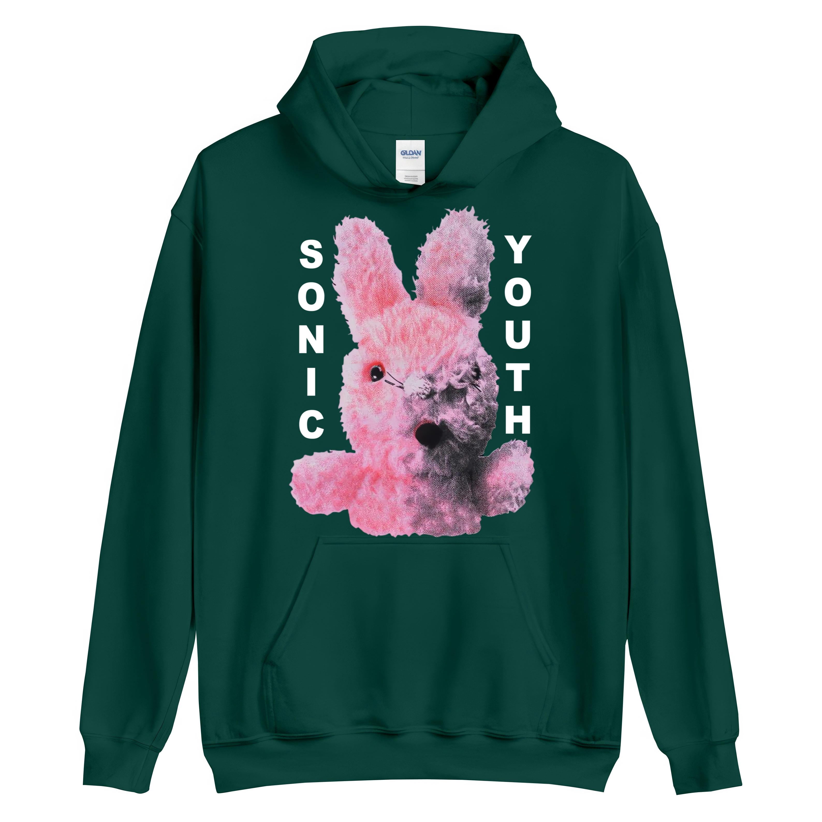 Indie Noise Rock-Inspired Graphic Shirt, Bunny Art Retro Music Tee ...