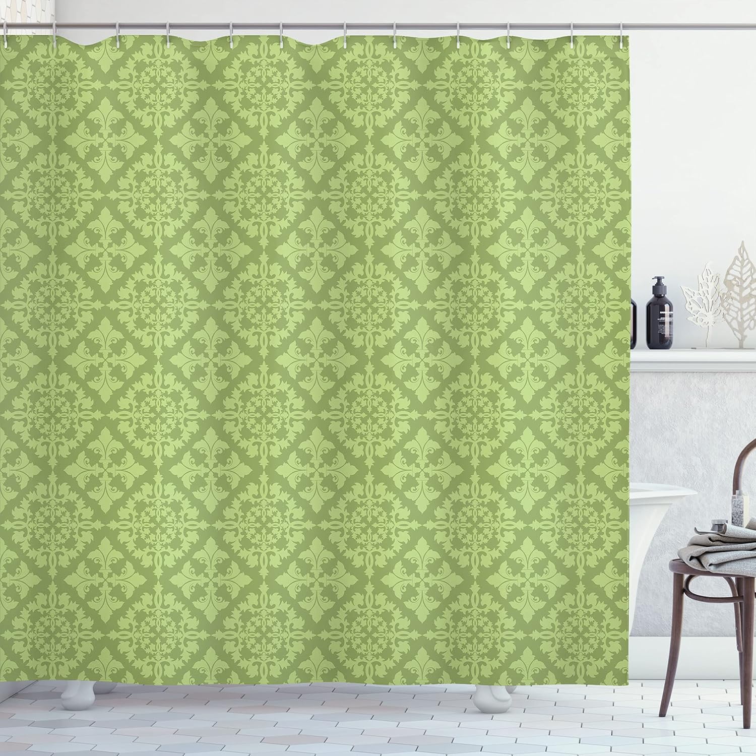 Indie Shower Curtain, Dream Big Work Hard Typography Design with Galaxy ...