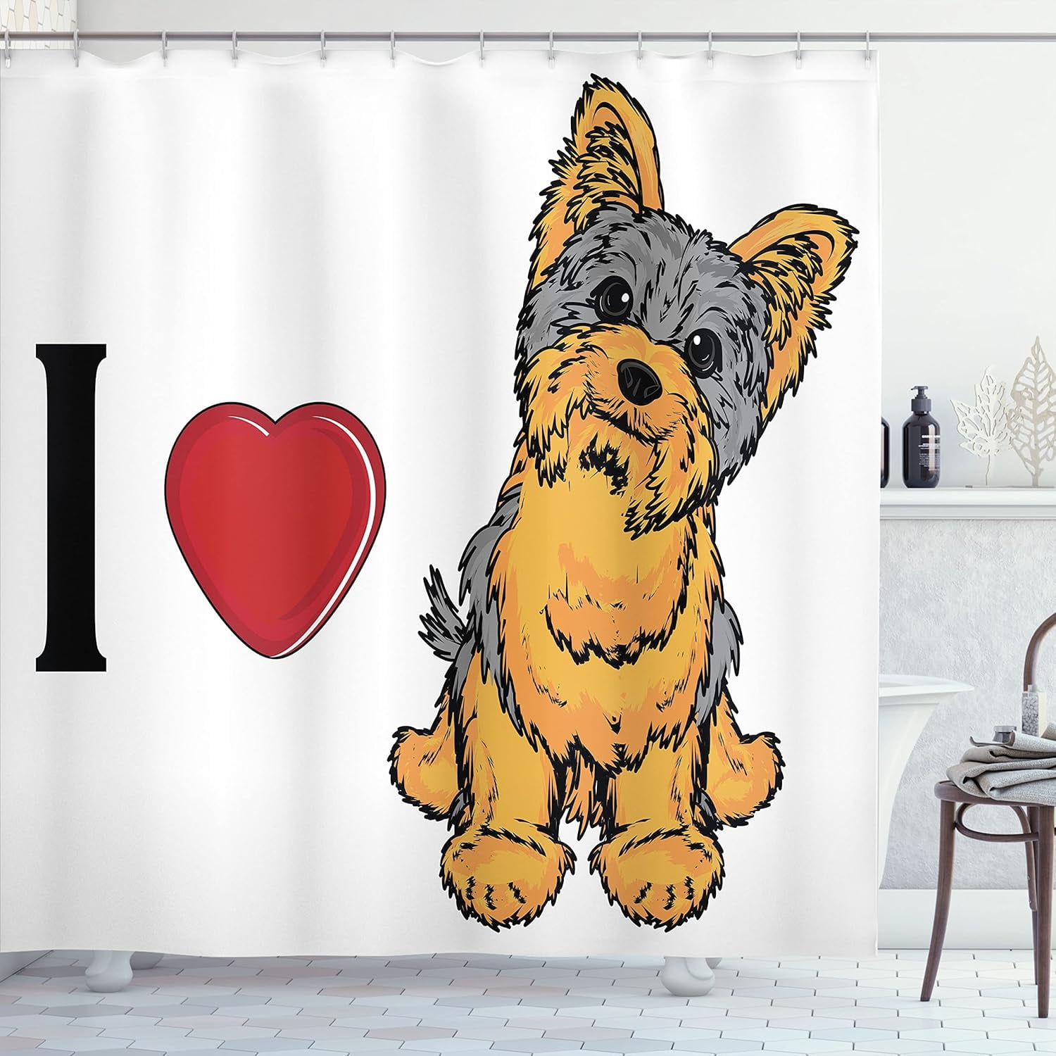 Indie Shower Curtain, Dream Big Work Hard Typography Design with Galaxy ...