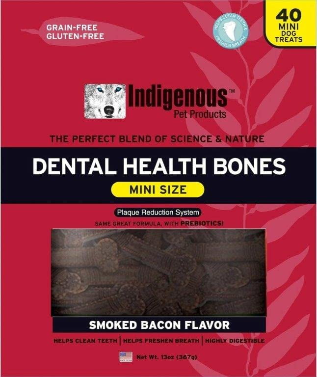 Indigenous Dental Health Bones — Smoked Bacon Flavor Mini 13oz ...