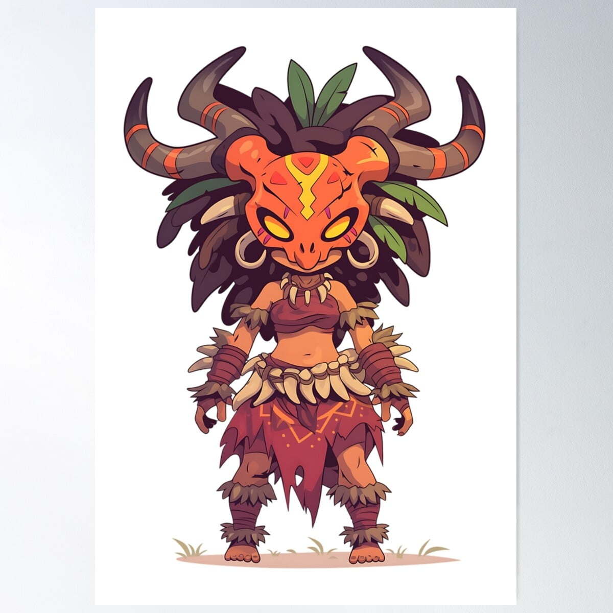 Indigenous Folklore Art: Skinwalker Shapeshifter Legend Poster Wall Art ...