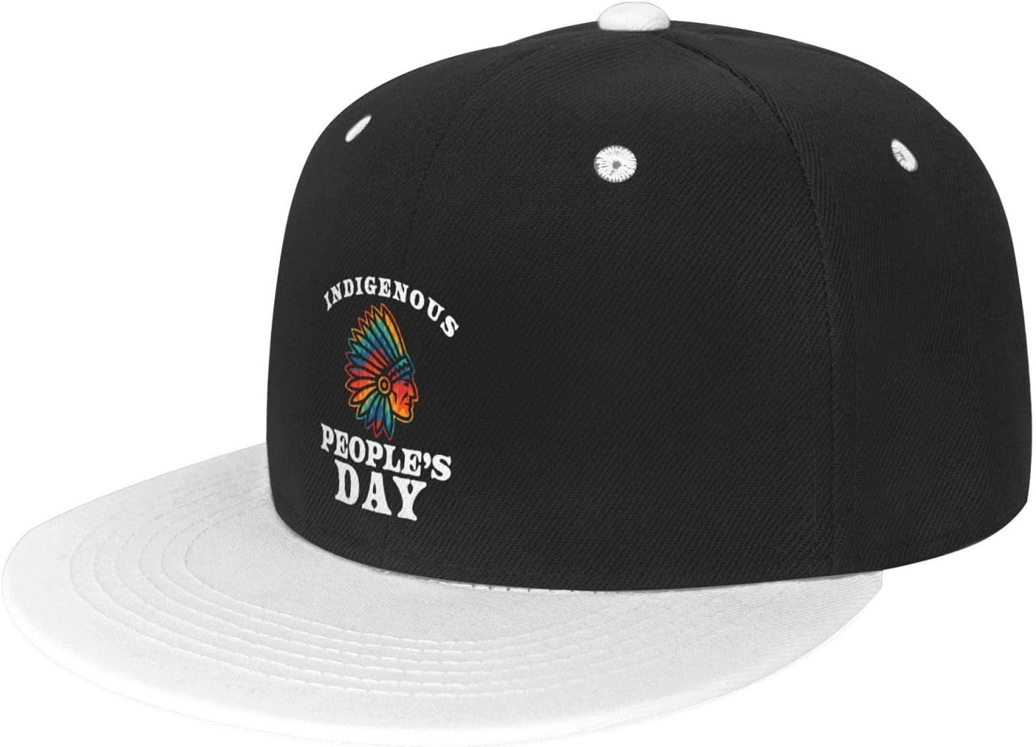 Indigenous People Day Native American Flat Brim Cap Unisex Flat Bill ...