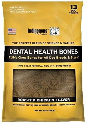 Indigenous Dental Health Bones - Chicken Flavor - 13 Count - Walmart.com