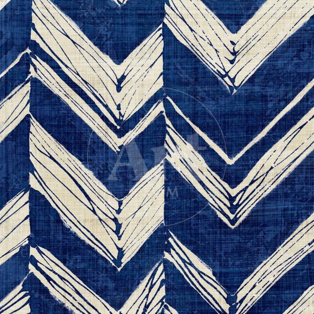Indigo Batik II, Abstract Unframed Art Print Wall Art by Wild Apple ...