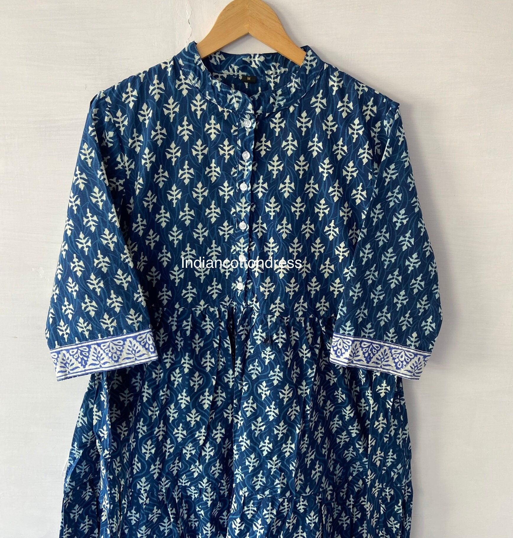 Indigo Buti Printed Dress,Sketer Circle Dress, Flapper Dress, Blousen ...